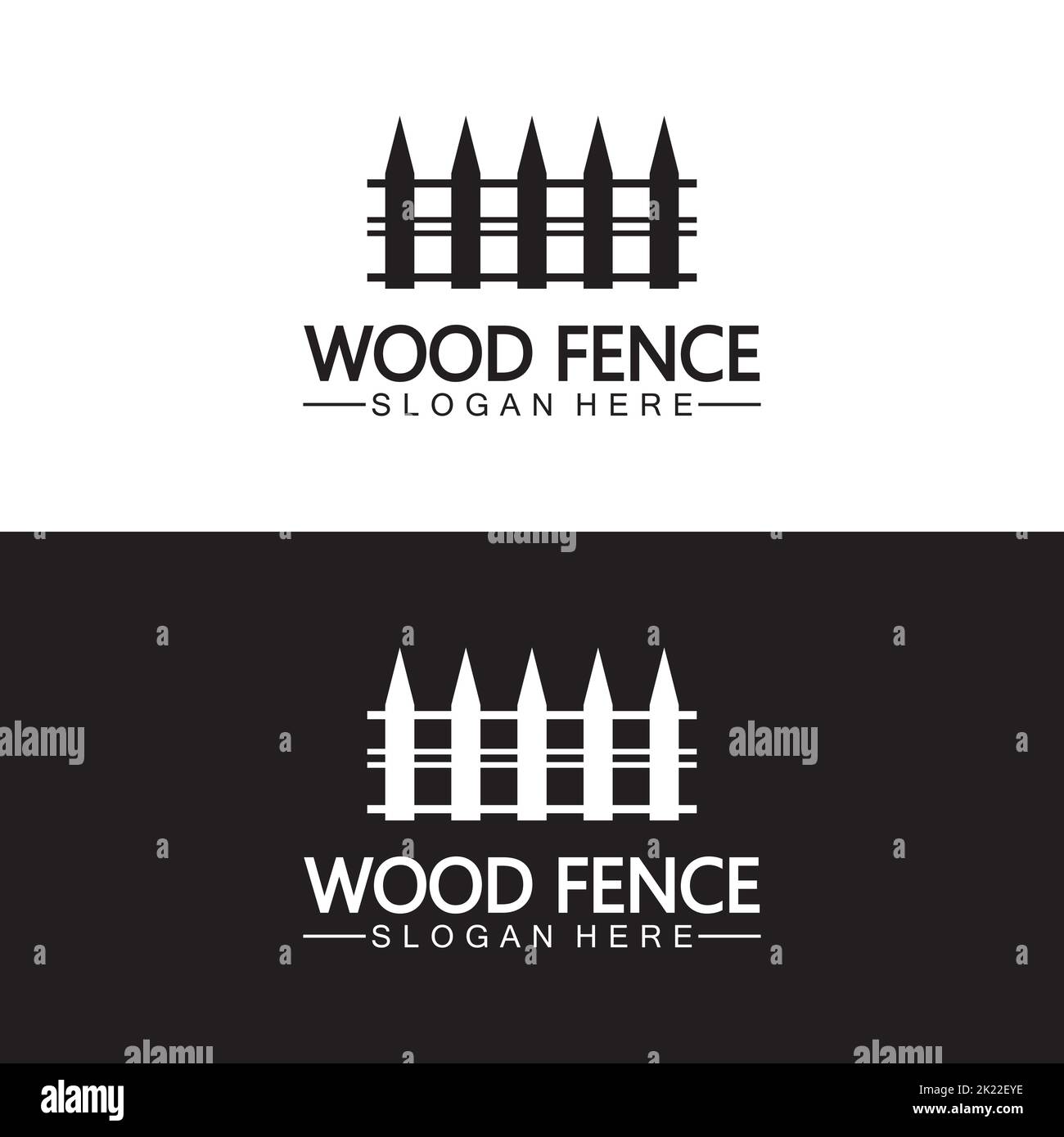 Fence icon vector logo template Stock Vector Image & Art - Alamy