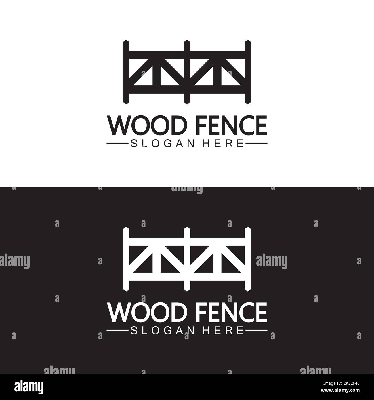 Fence icon vector logo template Stock Vector Image & Art - Alamy