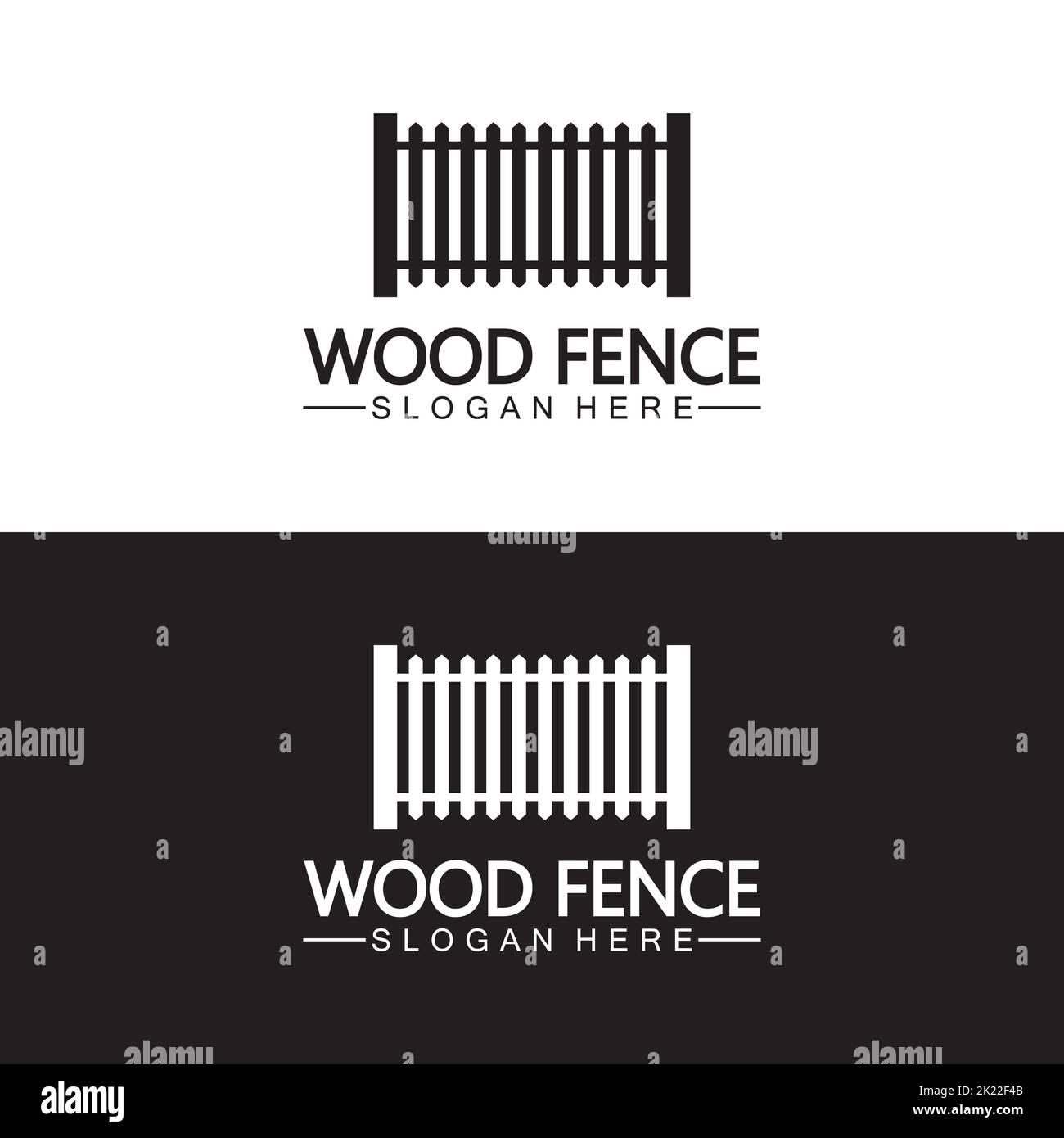 Fence icon vector logo template Stock Vector Image & Art - Alamy