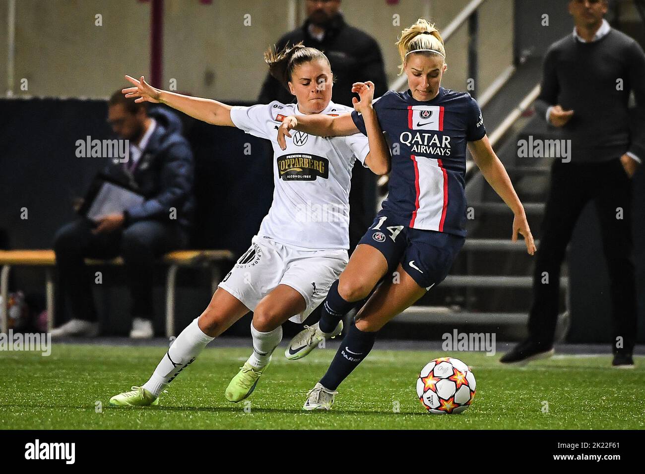 Paris, France - September 21, 2022, Hanna WIJK of BK Hacken and Jackie ...