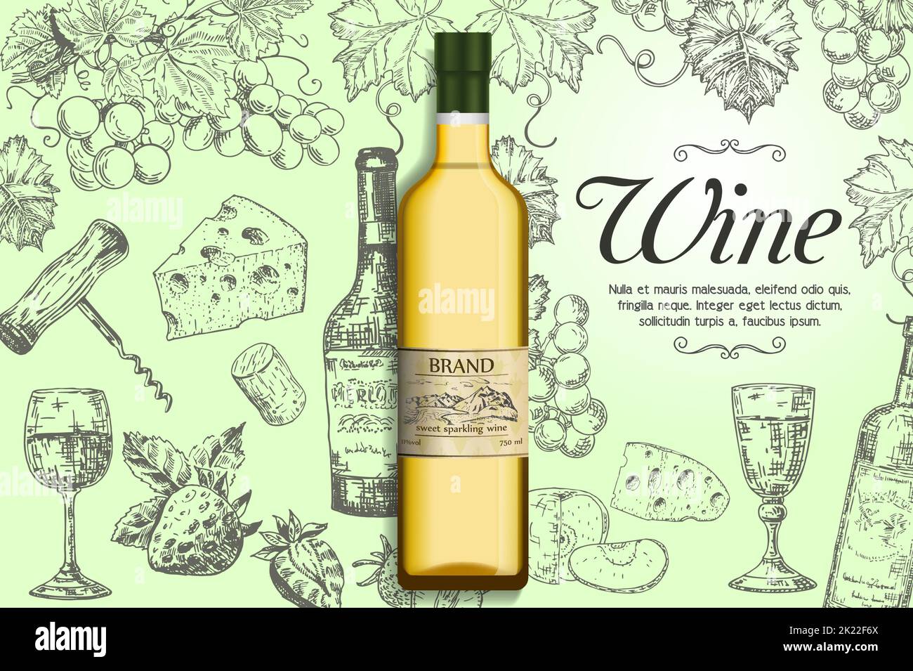 Wine bottle poster hi-res stock photography and images - Alamy