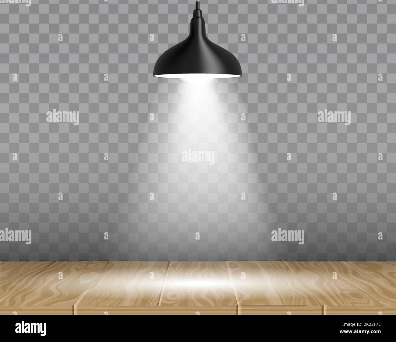 Lamp over table vector realistic illustration Stock Vector Image & Art ...