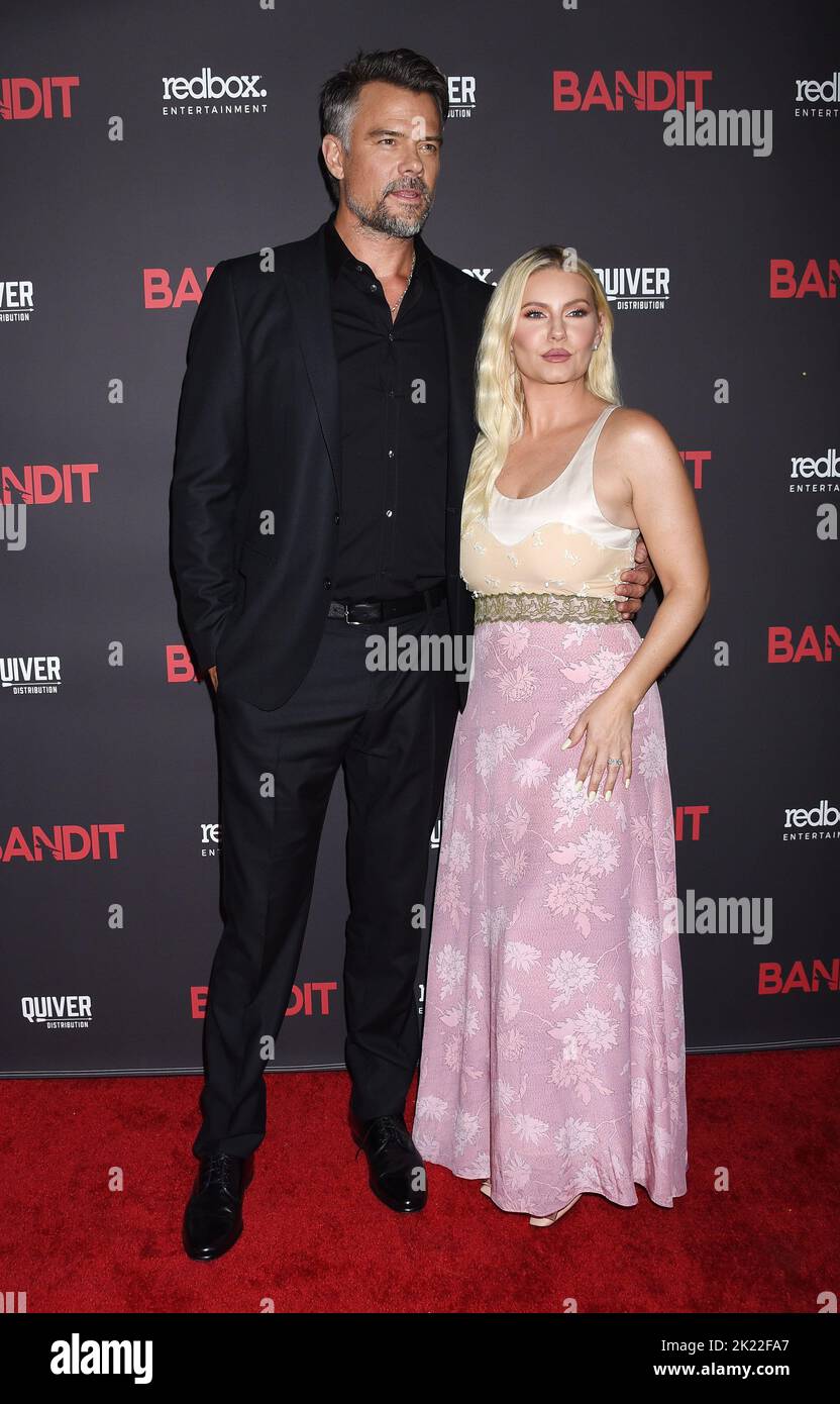 Los Angeles, California, September 21, 2022, Josh Duhamel and Elisha ...