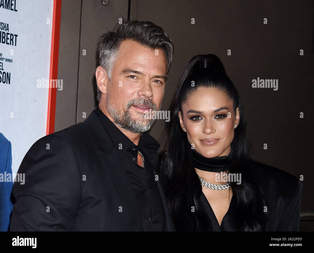 Los Angeles, California, September 21, 2022, Josh Duhamel and Audra ...