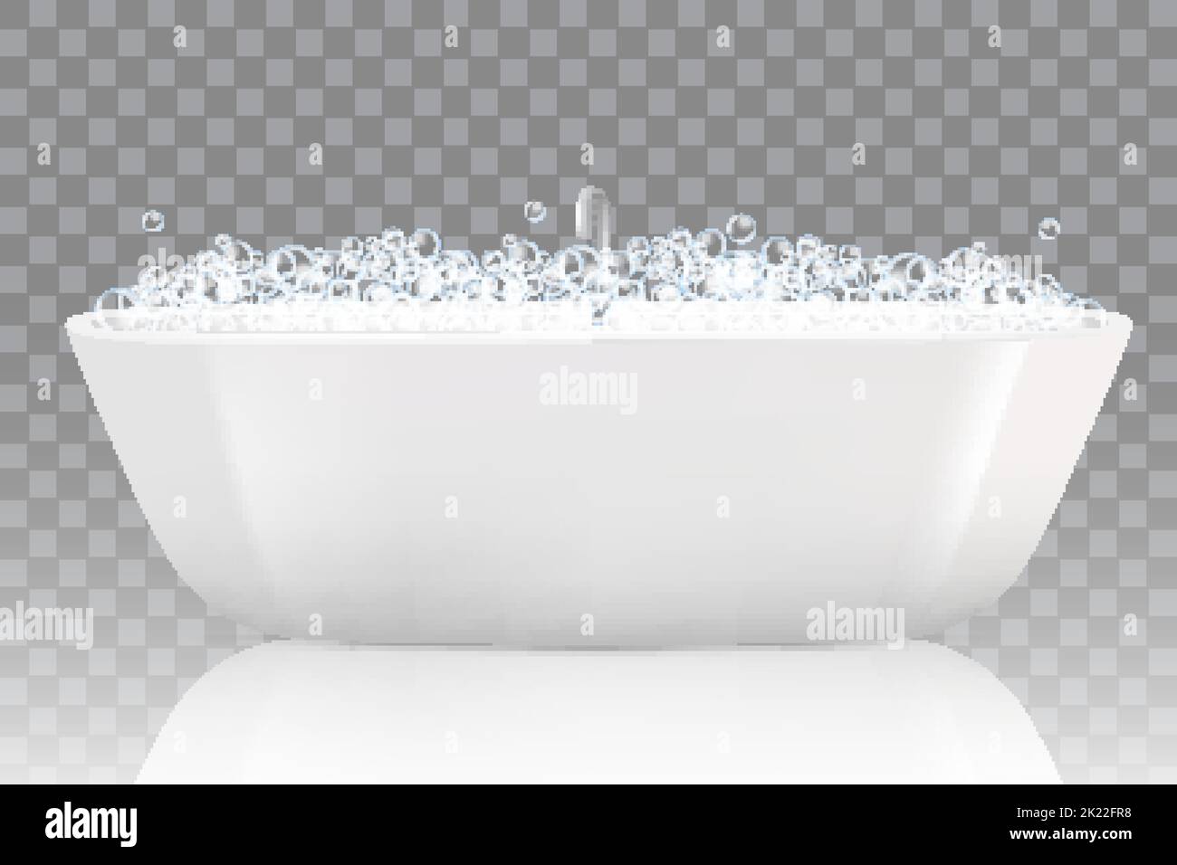 Bathtub with soap bubbles vector illustration Stock Vector Image & Art - Alamy