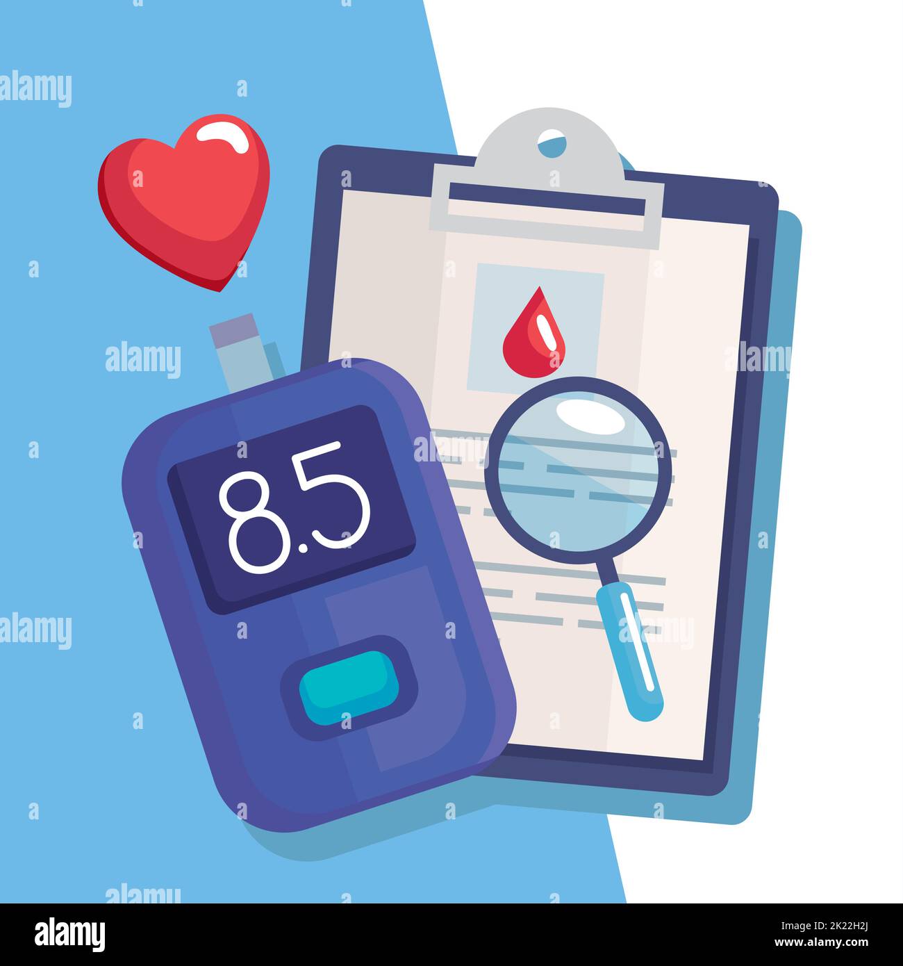 glucometer with medical order Stock Vector Image & Art - Alamy