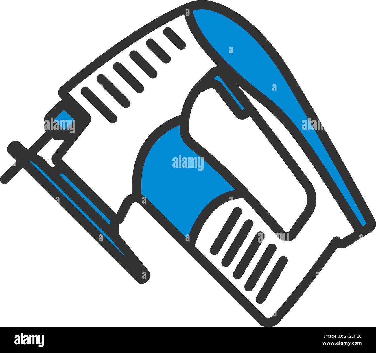Jigsaw Icon. Editable Bold Outline With Color Fill Design. Vector ...