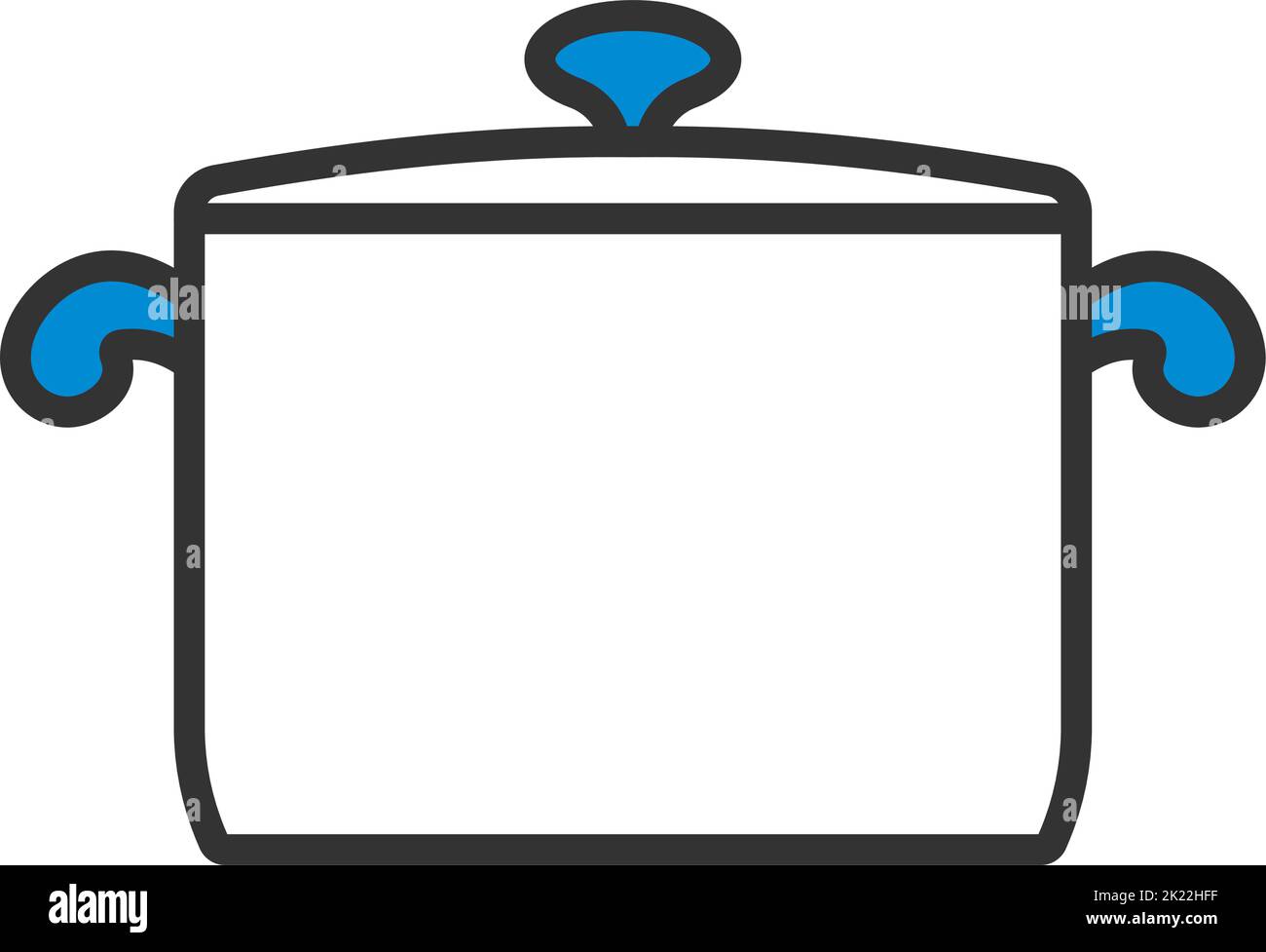 Kitchen Pan Icon. Editable Bold Outline With Color Fill Design. Vector ...