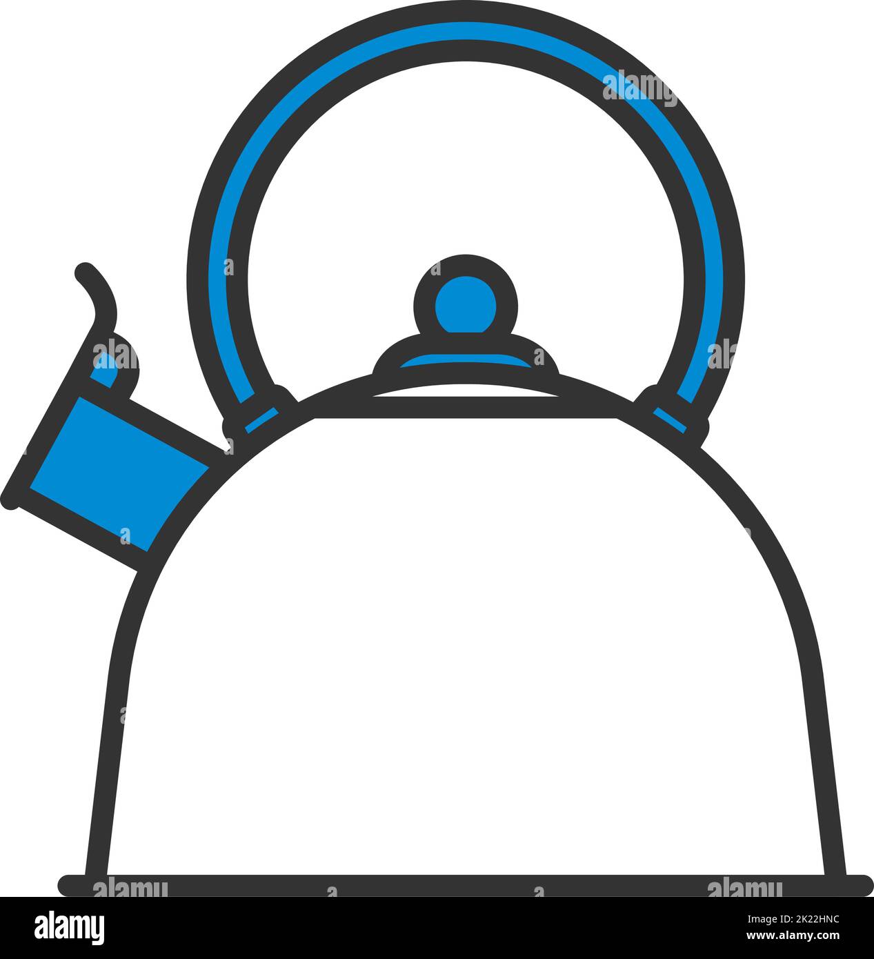 Kitchen Kettle Icon. Editable Bold Outline With Color Fill Design ...