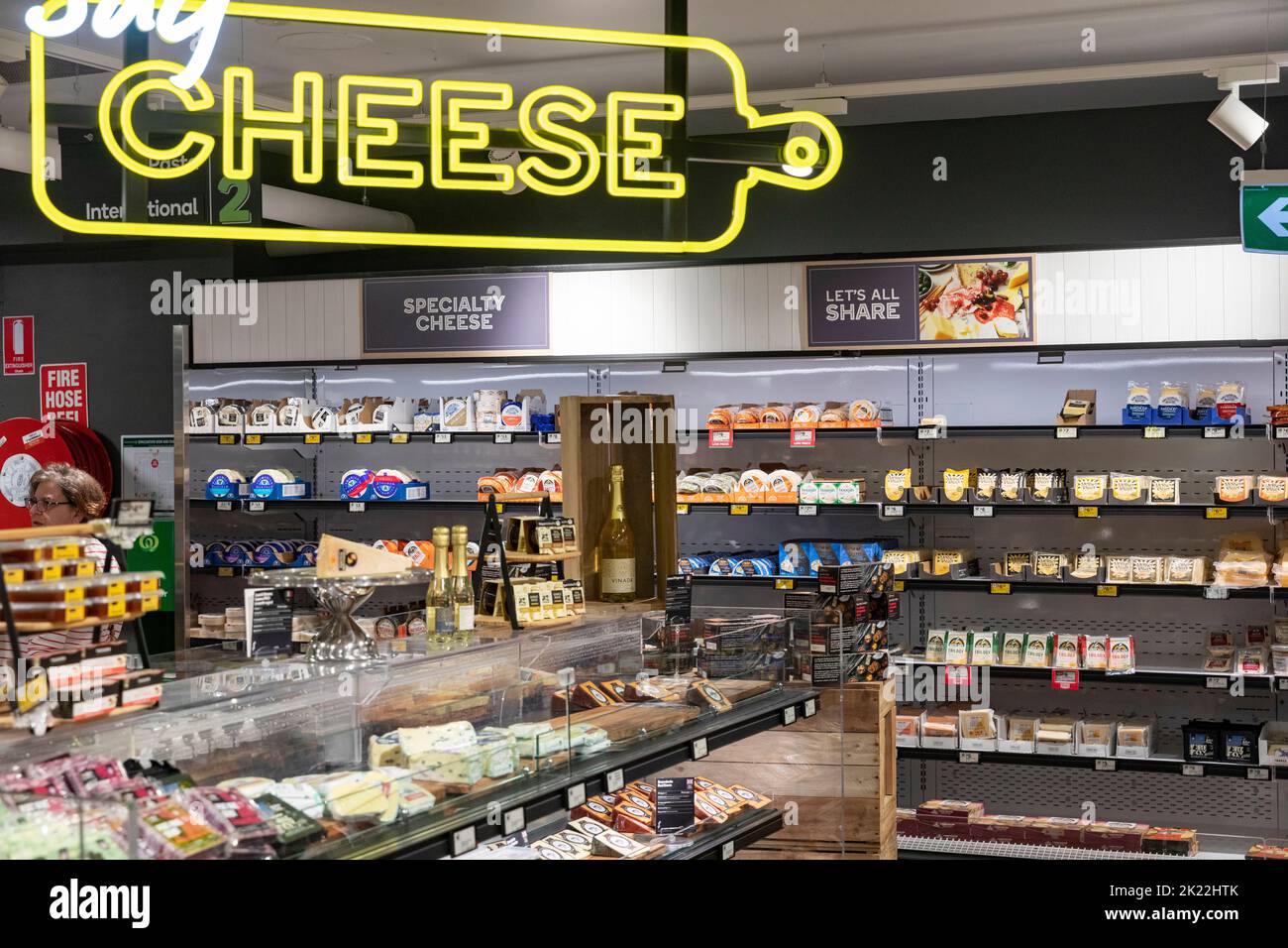 Supermarket cheese display hi-res stock photography and images - Alamy