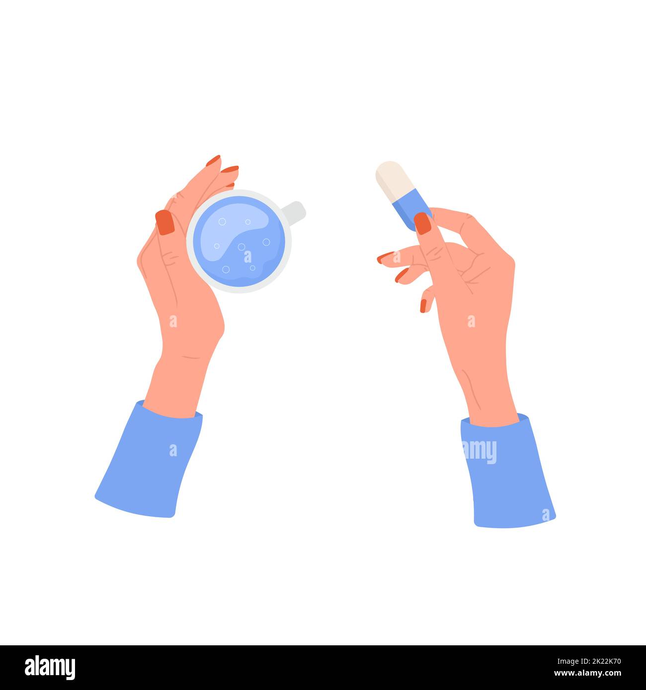 Female hand holding pills. Healthcare and medicine concept. Woman ...