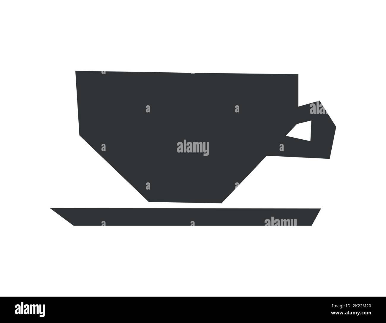 Vector isolated flat hand drawn illustration. Cozy cup of tea with ...