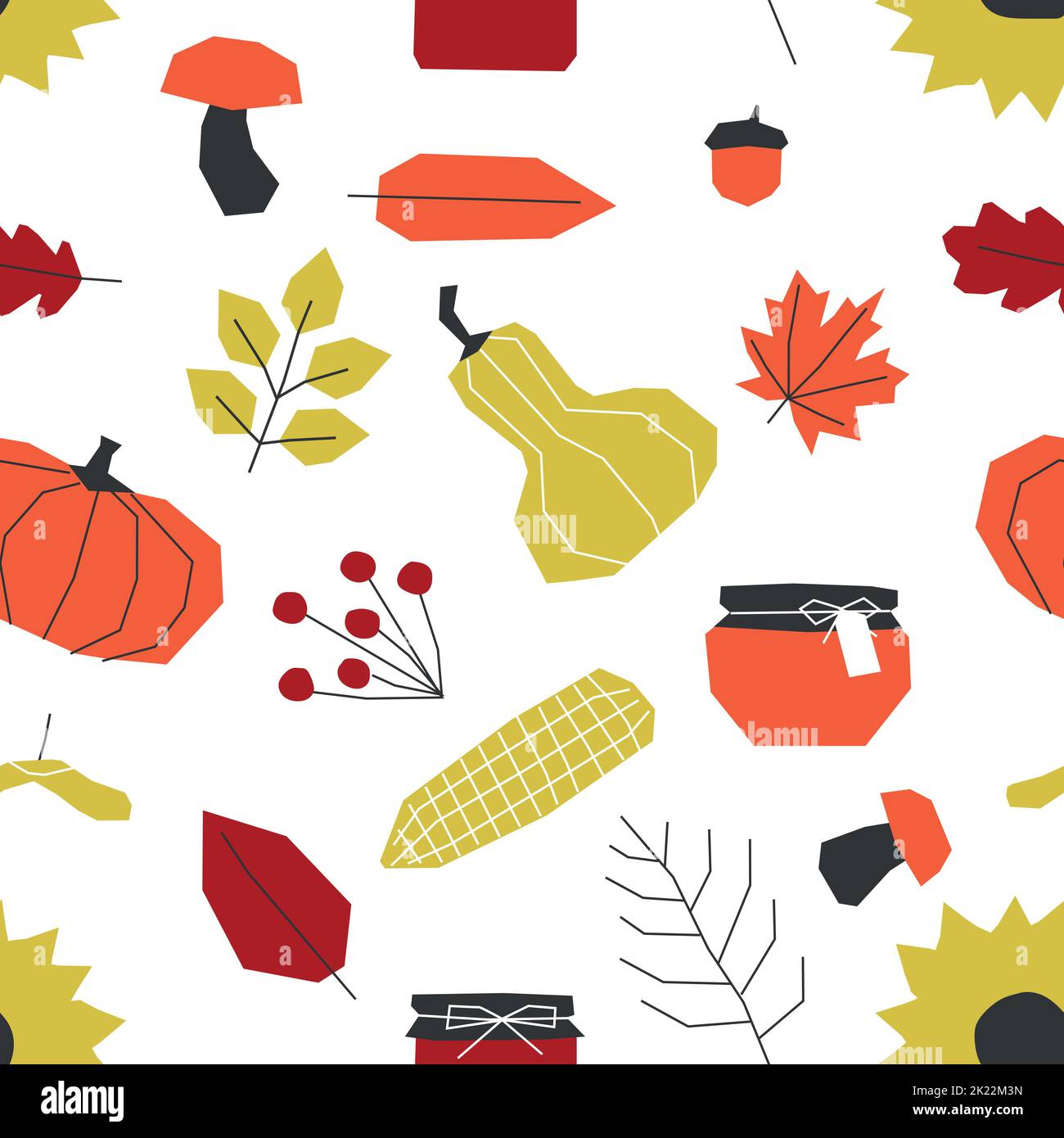 Set colorful autumn plants hi-res stock photography and images - Alamy