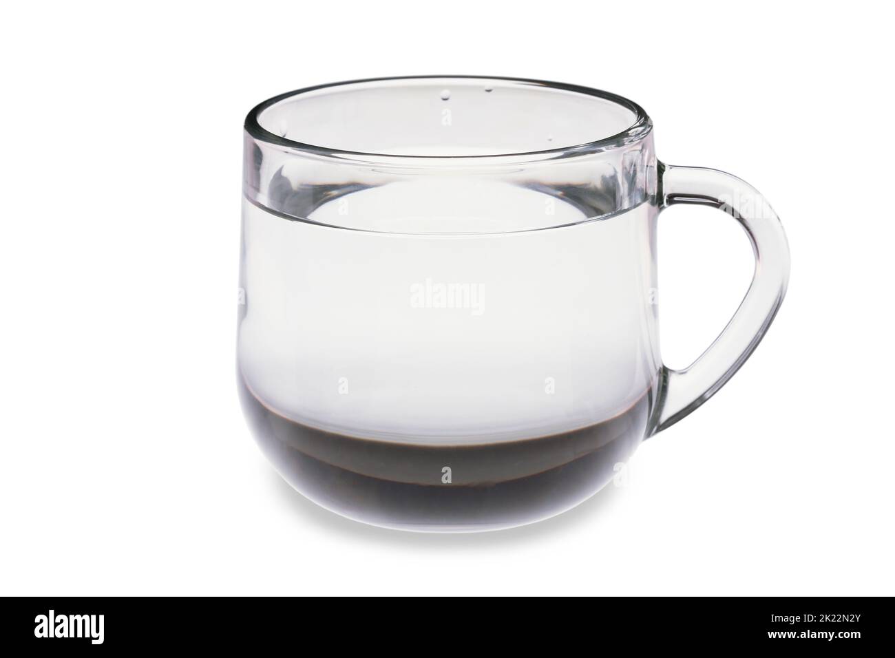 Glass cup with water isolated on white Stock Photo - Alamy