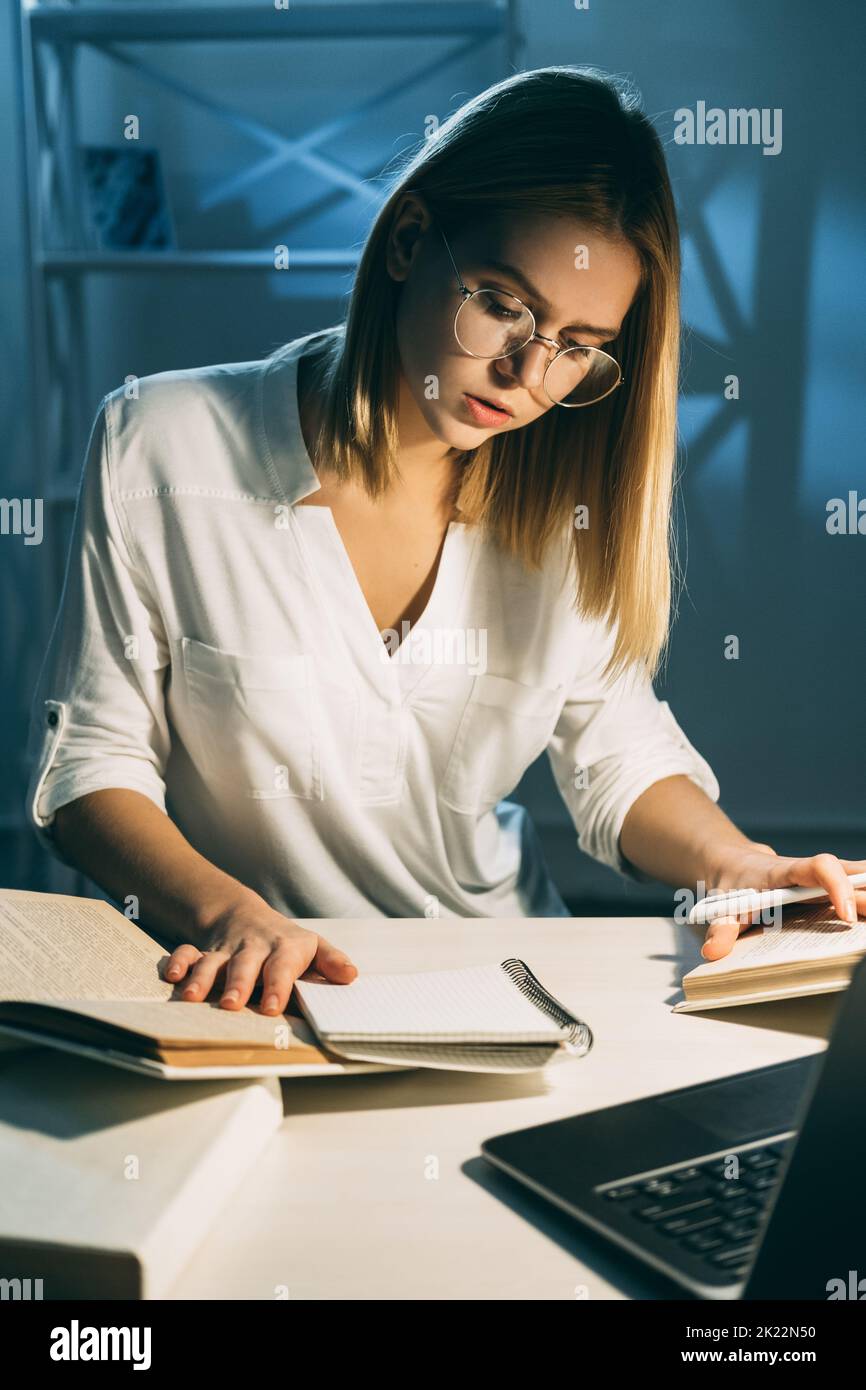 Glassess student hi-res stock photography and images - Alamy