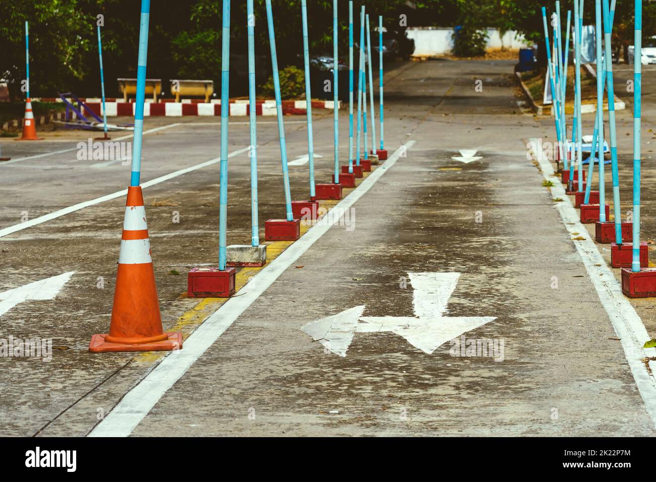 Driving test and training area with simulate test for driving license ...