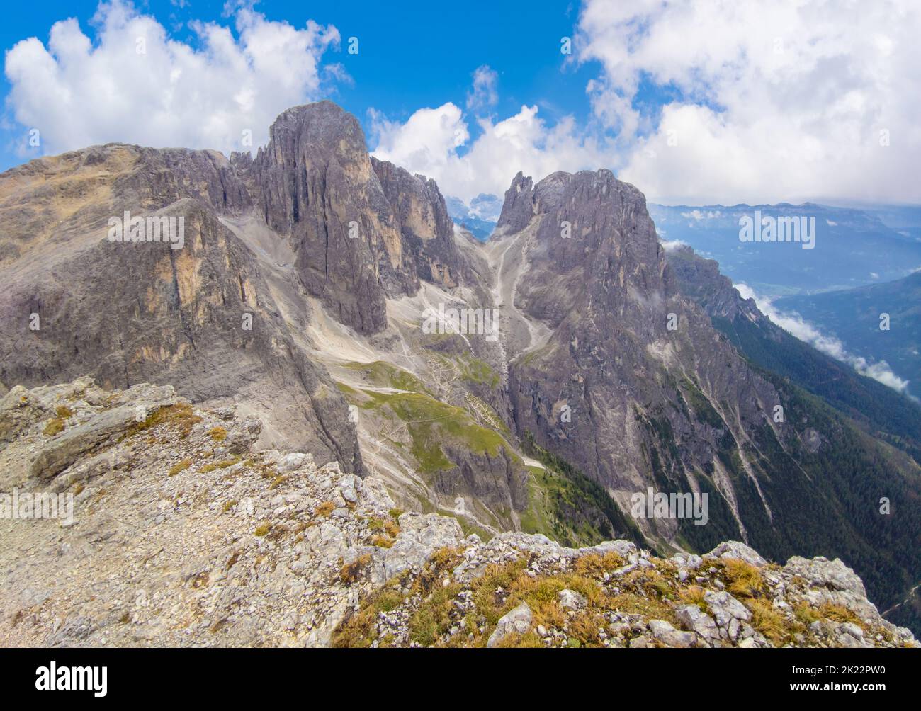 Dolomiti (Italy) - A view of Dolomites mountain range, UNESCO world ...