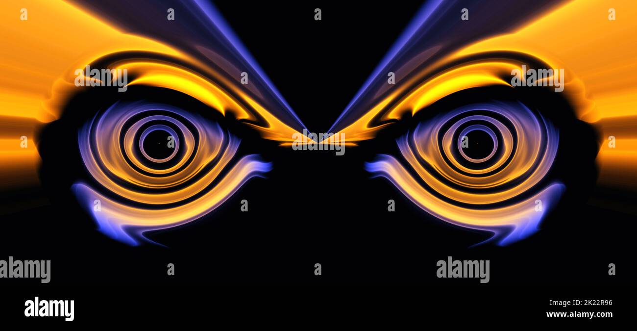 Colorful abstract digital tech eyes future technology concept ...