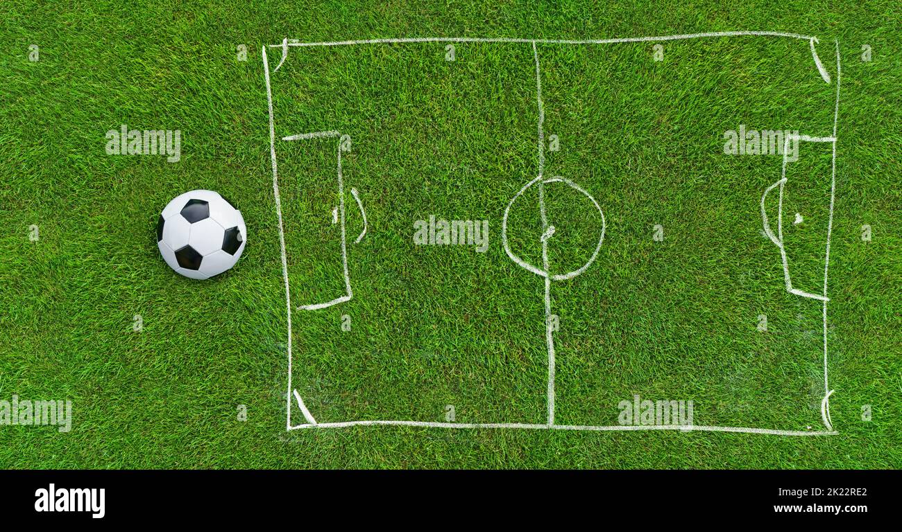Soccer Strategy. Tactics. On the chalkboard Stock Photo - Alamy