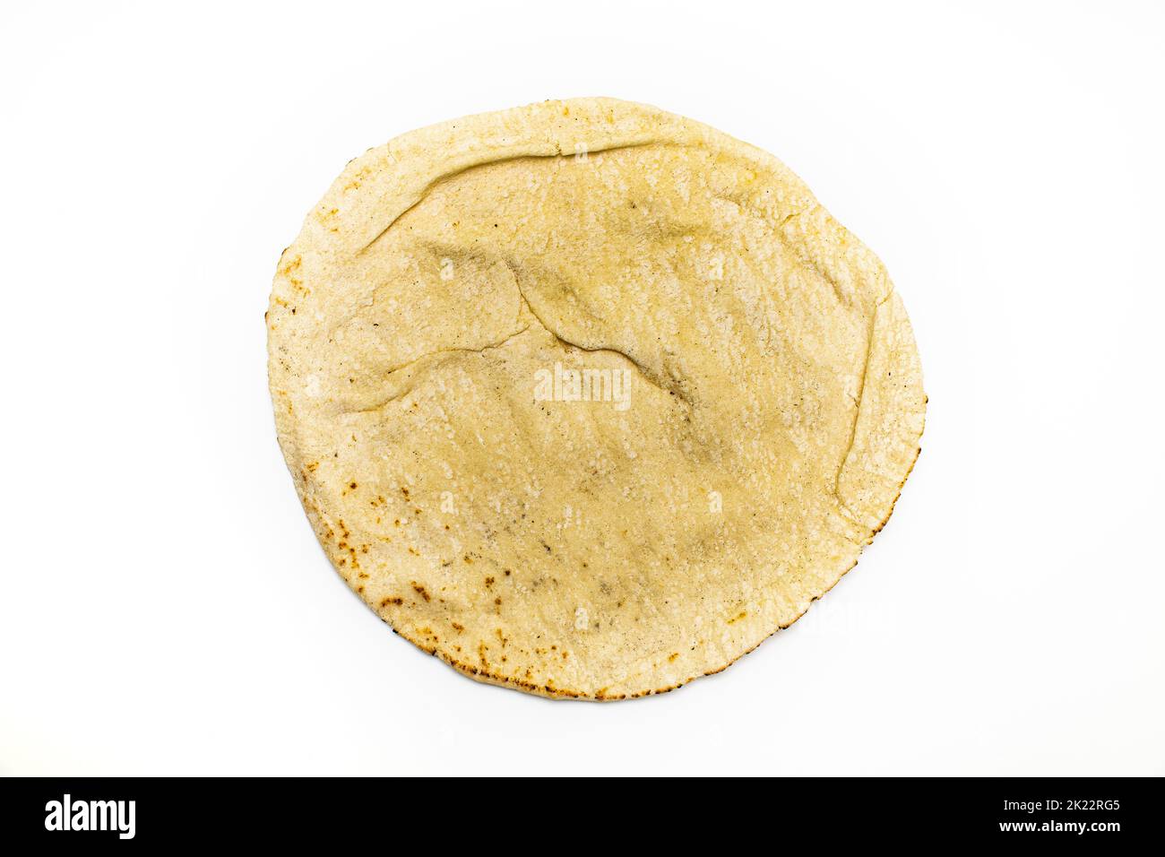 fresh wheat tortilla isolated on white background. grain tortilla ...