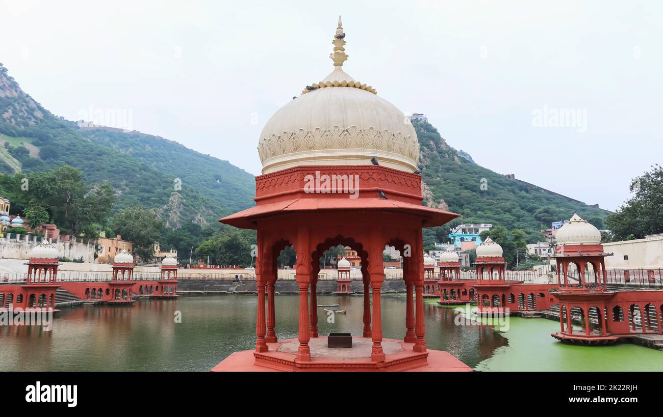 View of Chattris of Sagar Talab, Moosi Maharani Ki Chhatri, built by ...