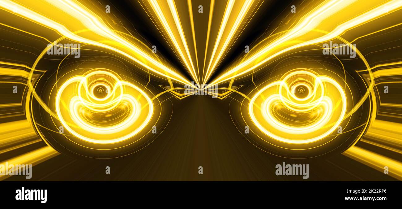 Colorful abstract digital tech eyes future technology concept ...