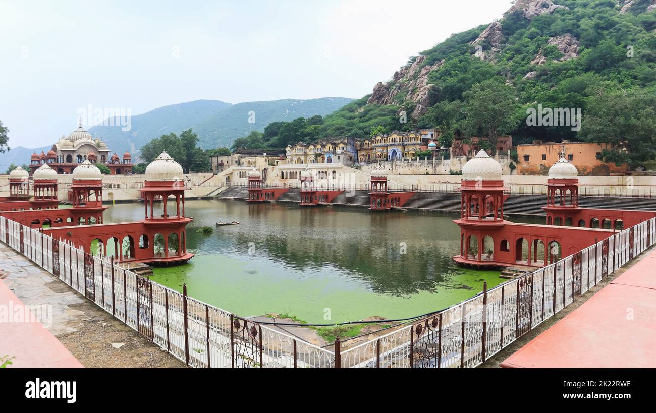 Full View of Sagar Talab, Moosi Maharani ki Chhatri and hills in ...