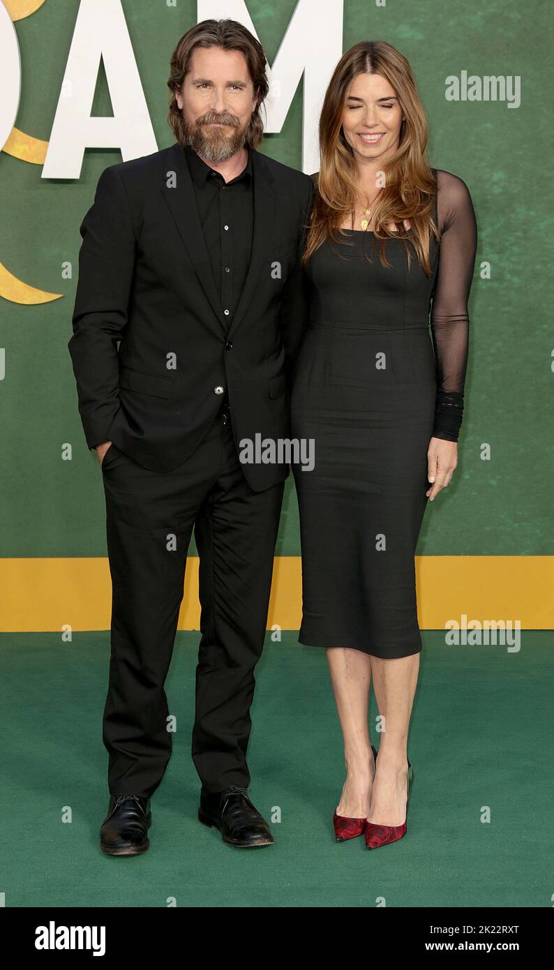 Sep 21, 2022 - London, England, UK - Christian Bale and Sibi Blazic ...