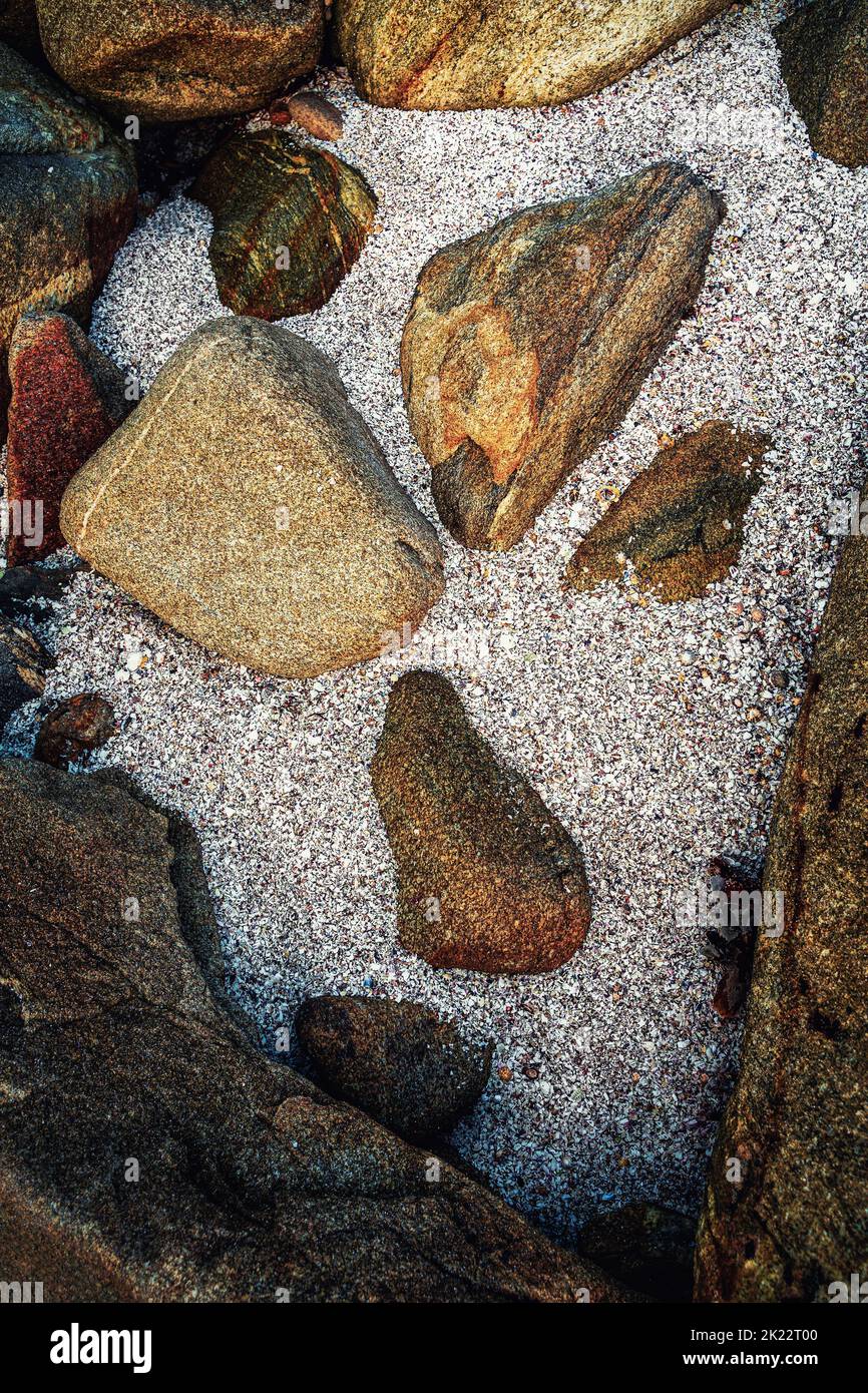 Small stones on the beach Stock Photo - Alamy
