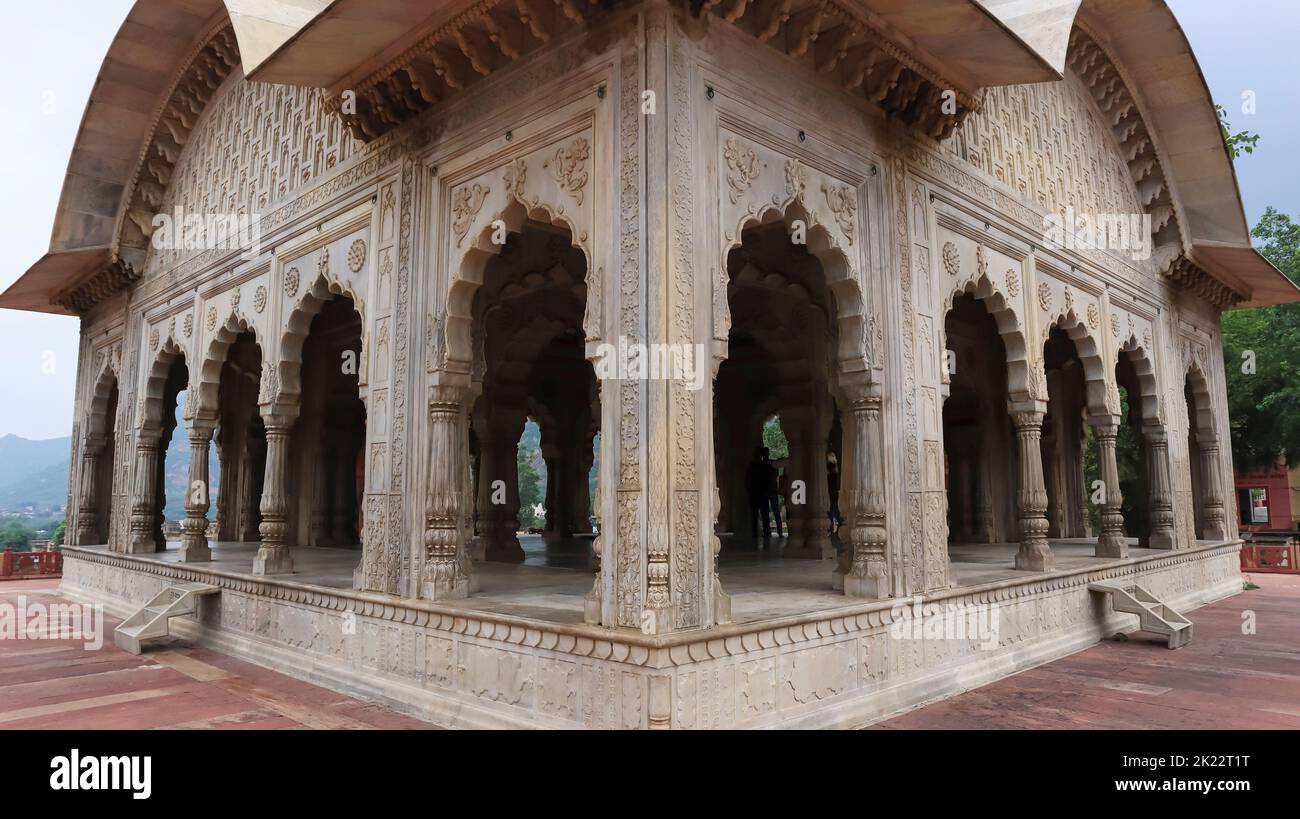 Main Cenotaph of Moosi Maharani Ki Chhatri made of marble, Alwar ...