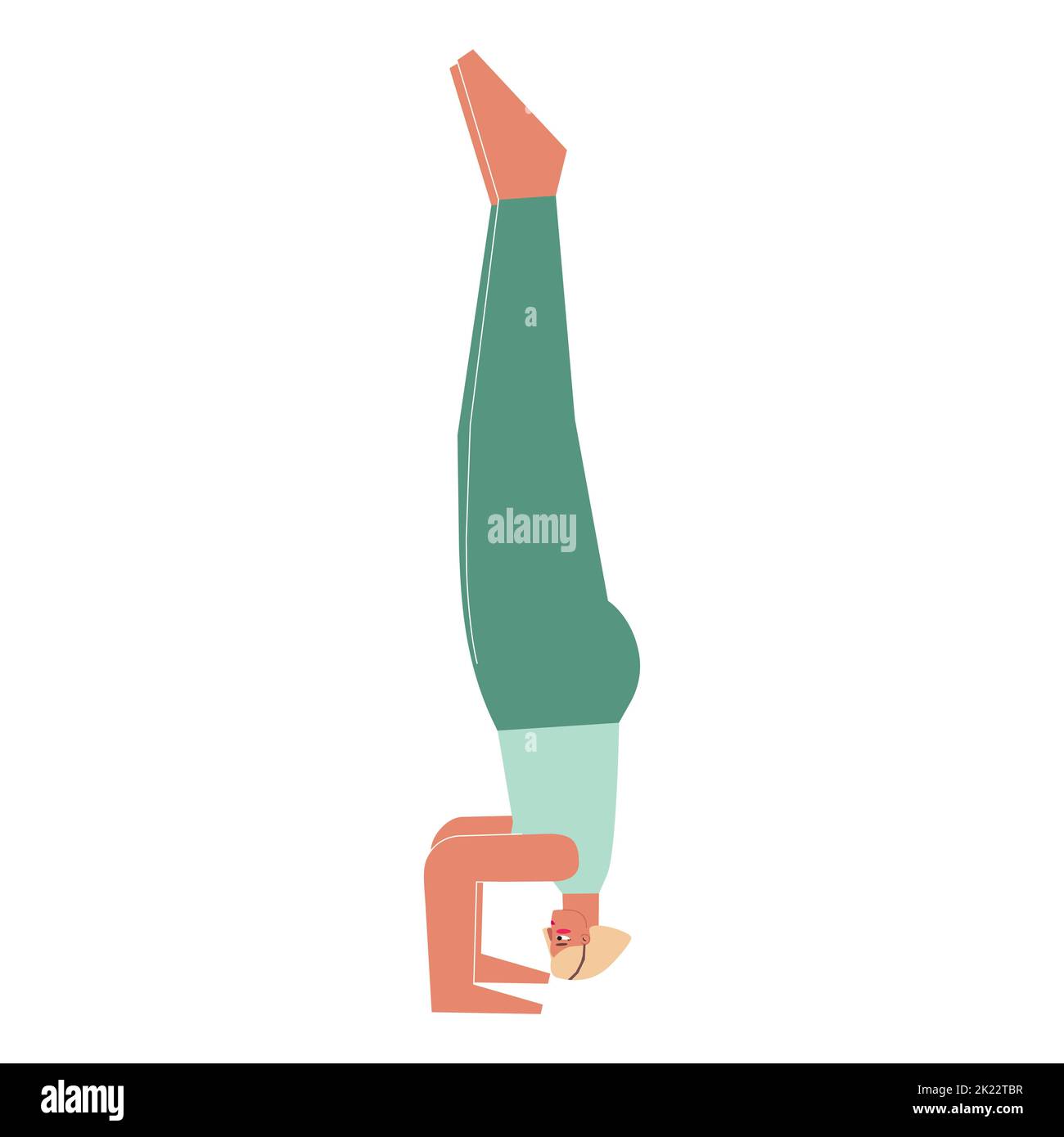 Vector isolated concept with flat female character. Strong woman learns ...