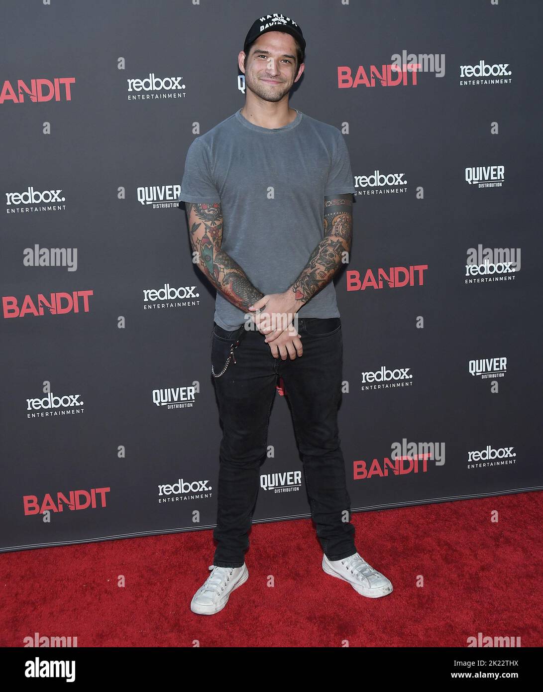 Tyler Posey arrives at the BANDIT World Premiere held at the Harmony ...