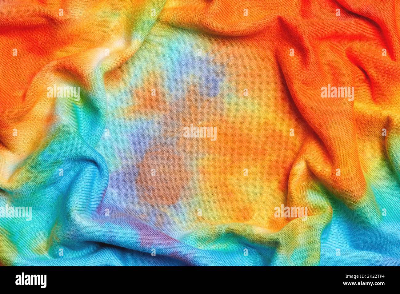 Abstract tie dye multicolor fabric cloth Boho pattern texture Stock ...