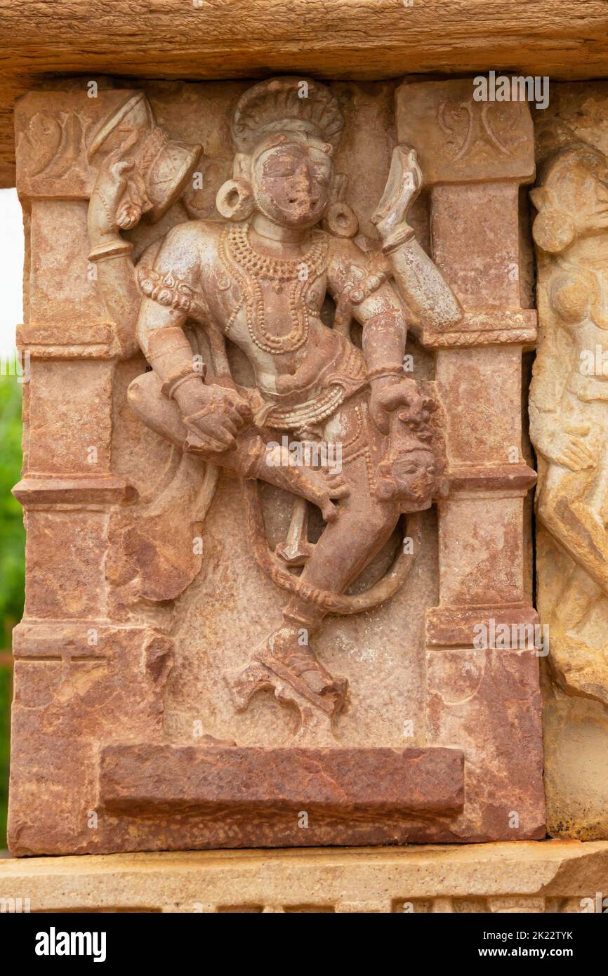 Sculpture of Dancing Shiva on the Mahakala Temple, Bijolia, Bhilwara ...