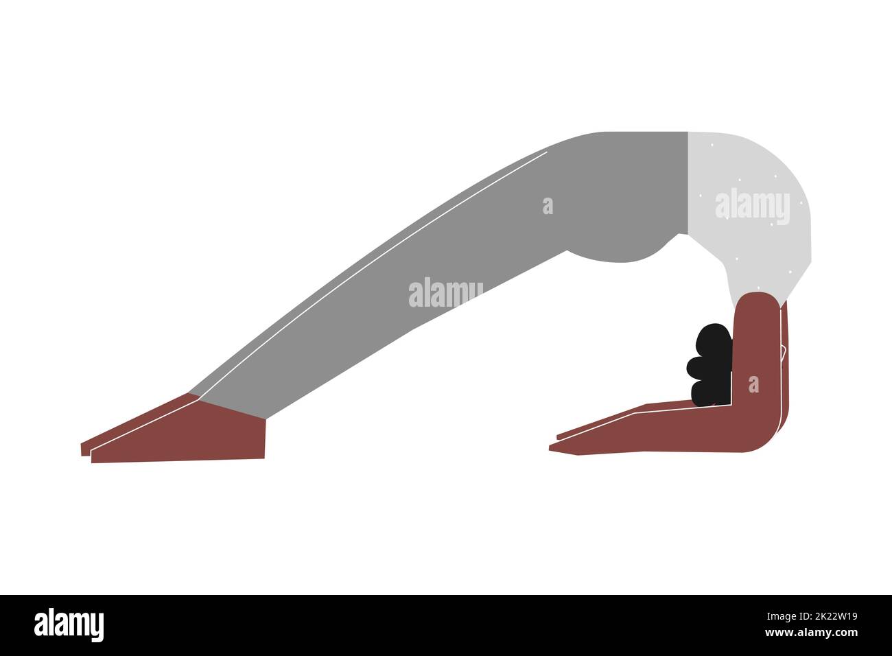 Vector illustration with female body positive character. Sportive ...