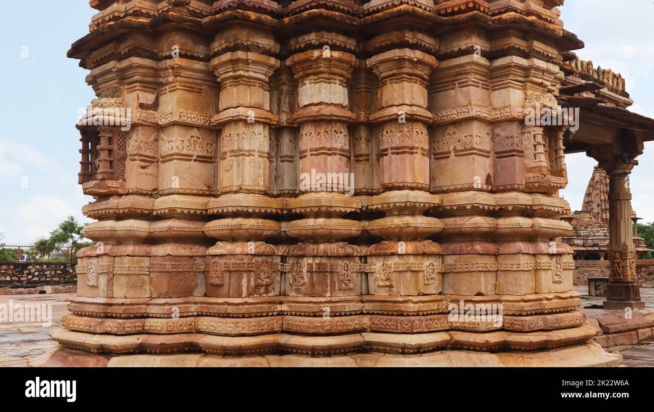 Carved Shikara of Undeshwar Mahadev Temple, Bijolia, Bhilwara ...
