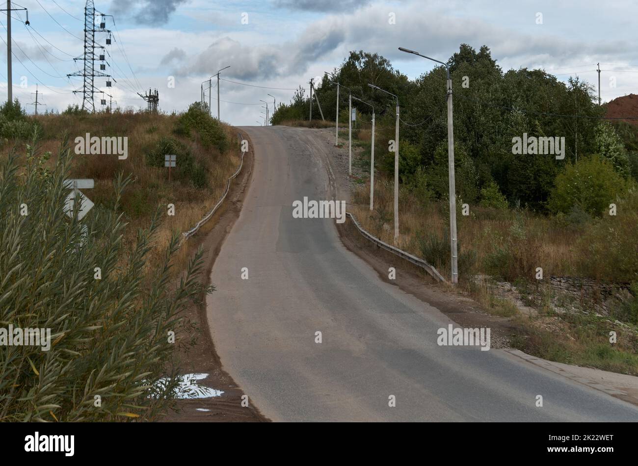 Road without markings hi-res stock photography and images - Alamy