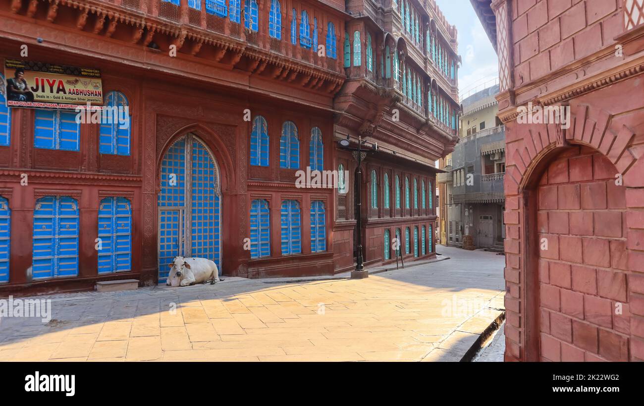 Divided Part of Rampuria Haveli by the Family, Bikaner, Rajasthan ...