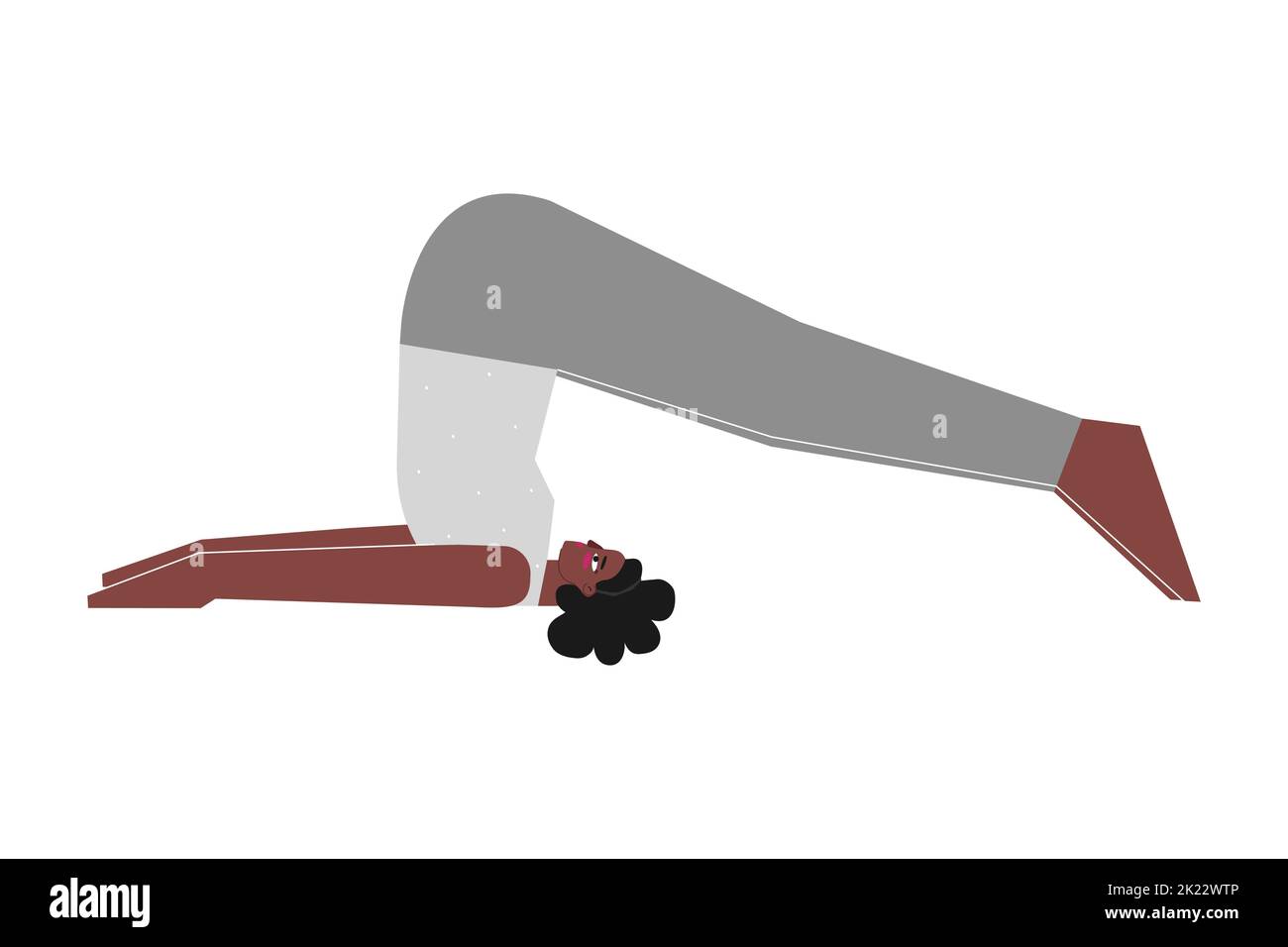 Halasana pose Stock Vector Images - Alamy