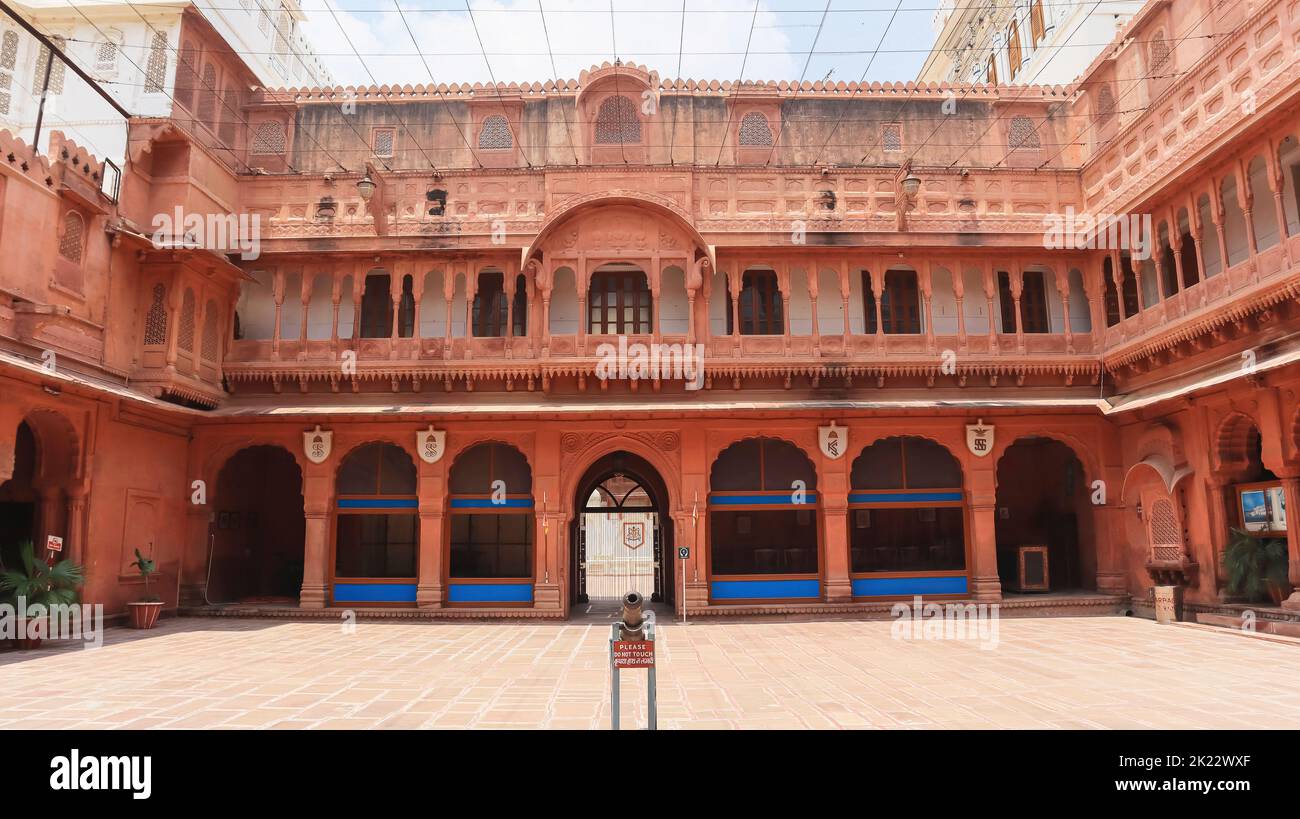 View of Junagarh Fort Complex, Bikaner, Rajasthan, India Stock Photo ...
