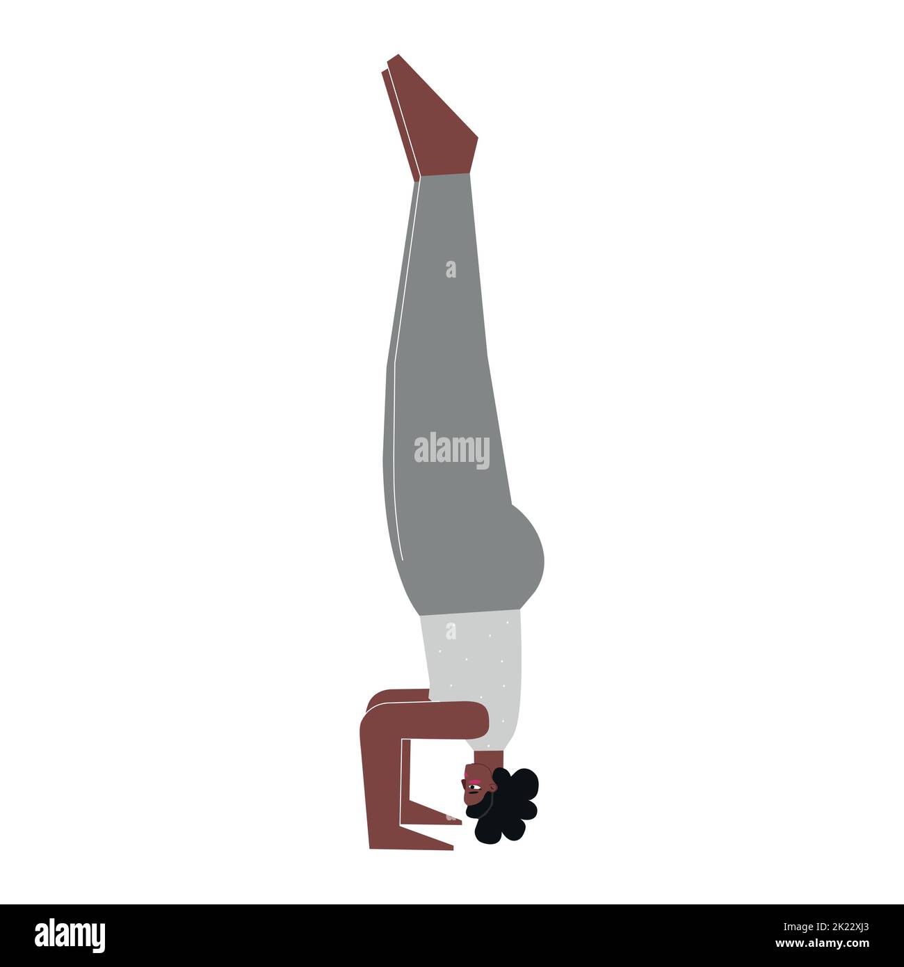 Vector isolated concept with flat female african american character ...
