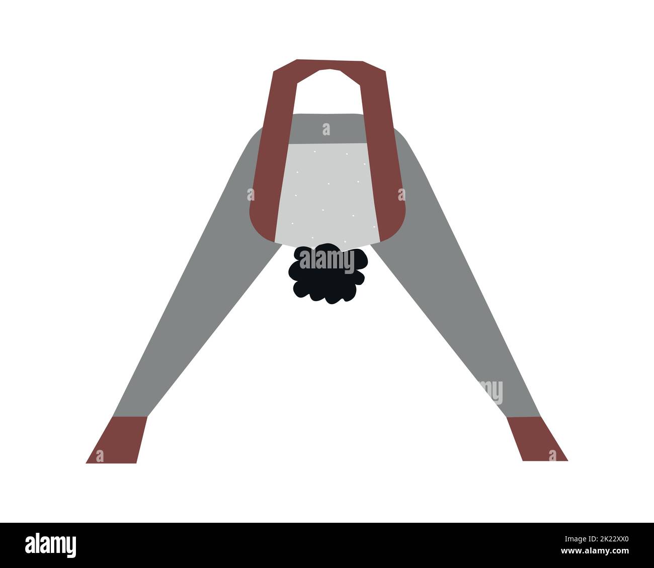 Vector illustration with flat female african american character ...