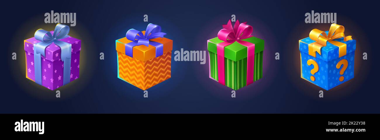 Gift boxes for anniversary, birthday, Christmas, holidays celebration ...