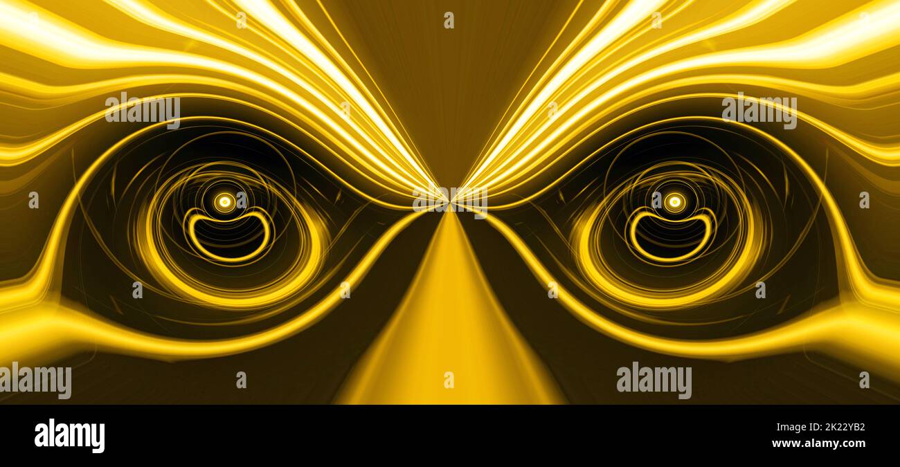 Colorful abstract digital tech eyes future technology concept ...