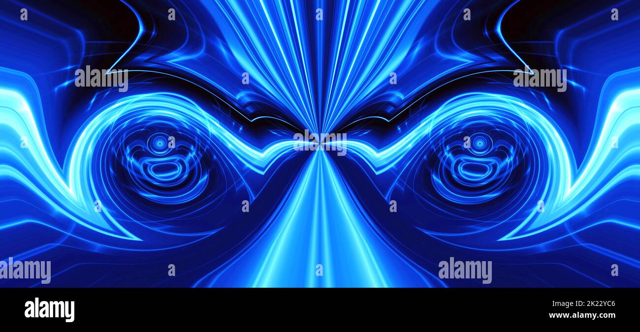 Colorful abstract digital tech eyes future technology concept ...