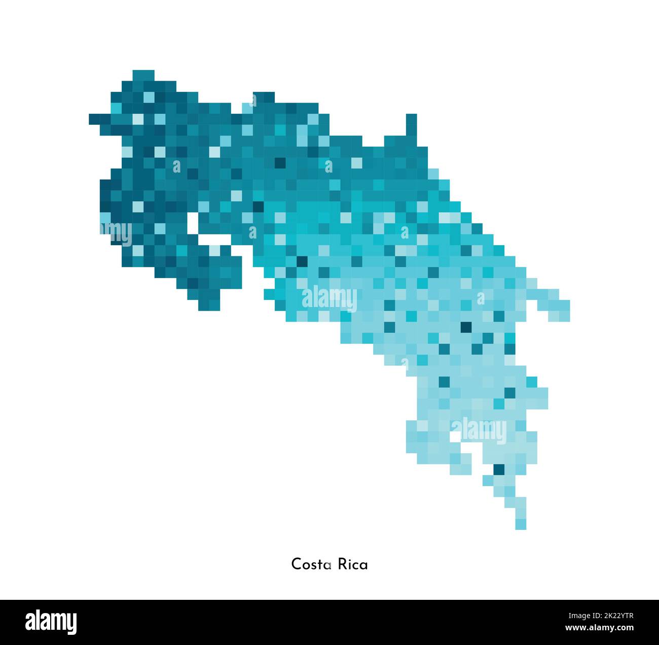 Vector isolated geometric illustration with simplified icy blue ...