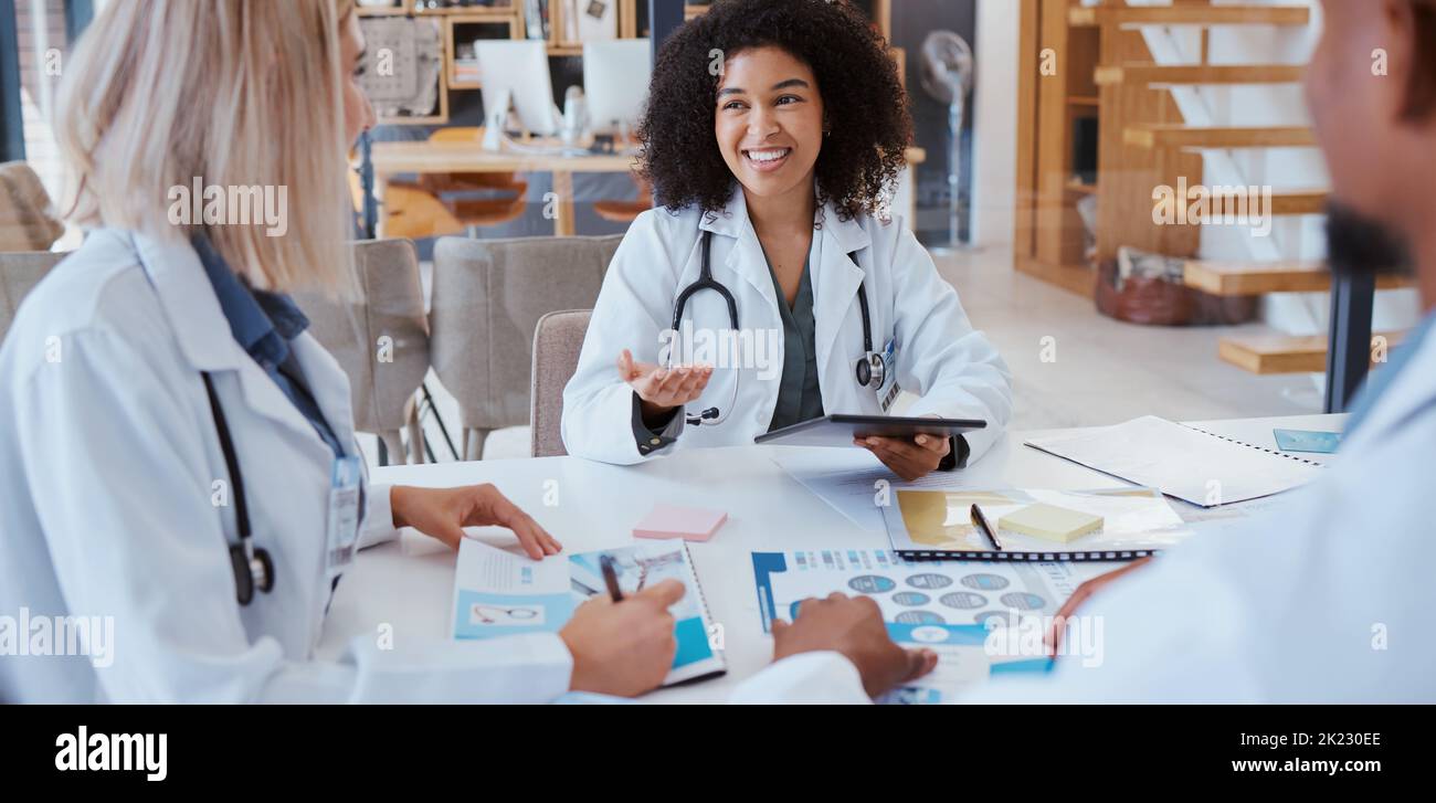 Medical doctors talk about research, consulting each others scientific ...