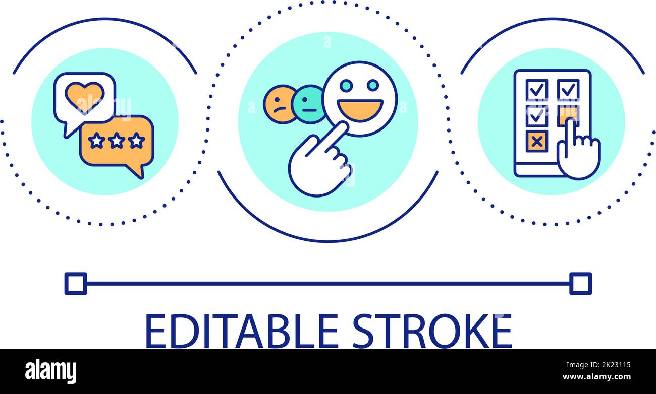 Positive experience loop concept icon Stock Vector Image & Art - Alamy