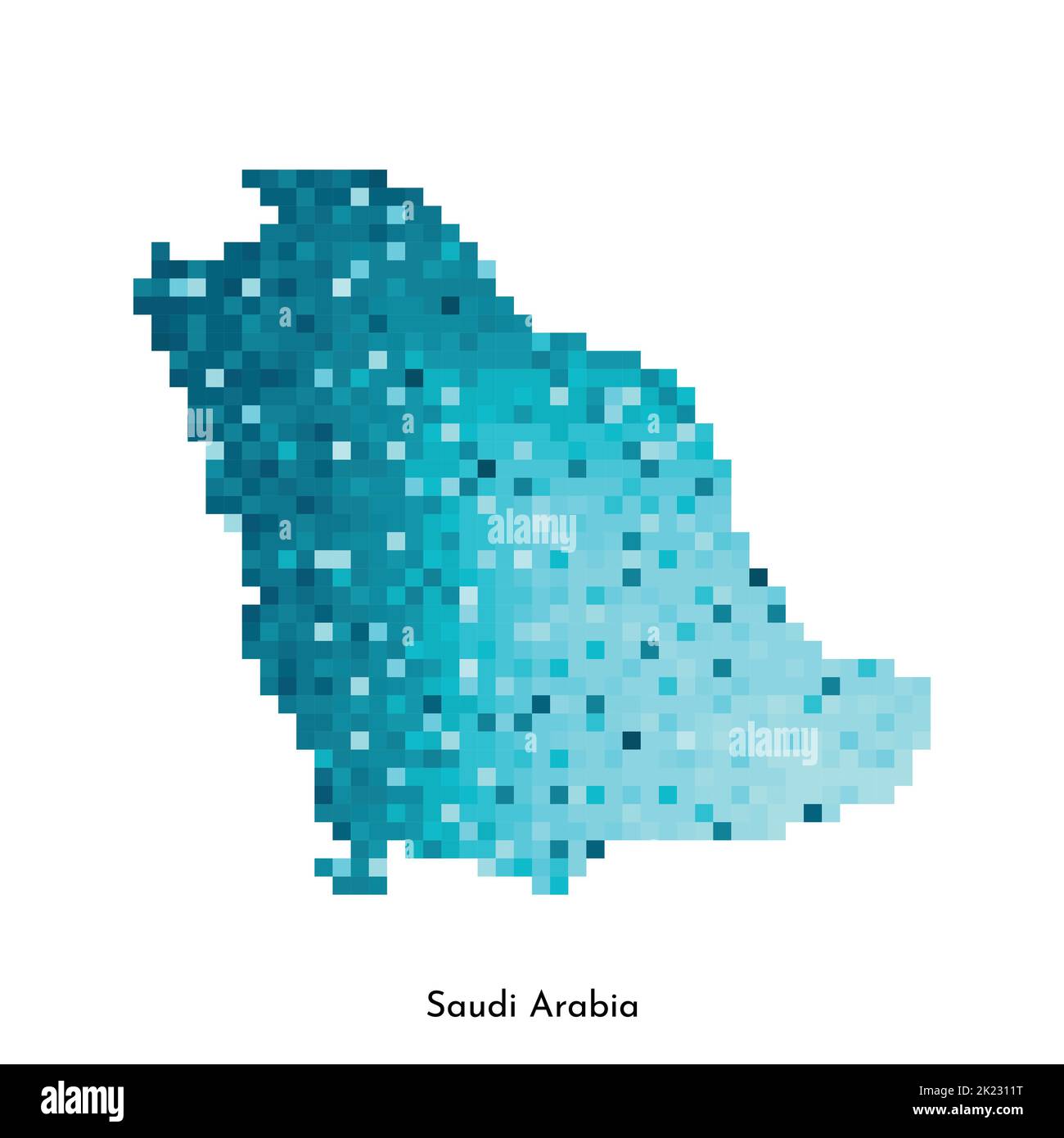 Vector isolated geometric illustration with simple icy blue shape of ...