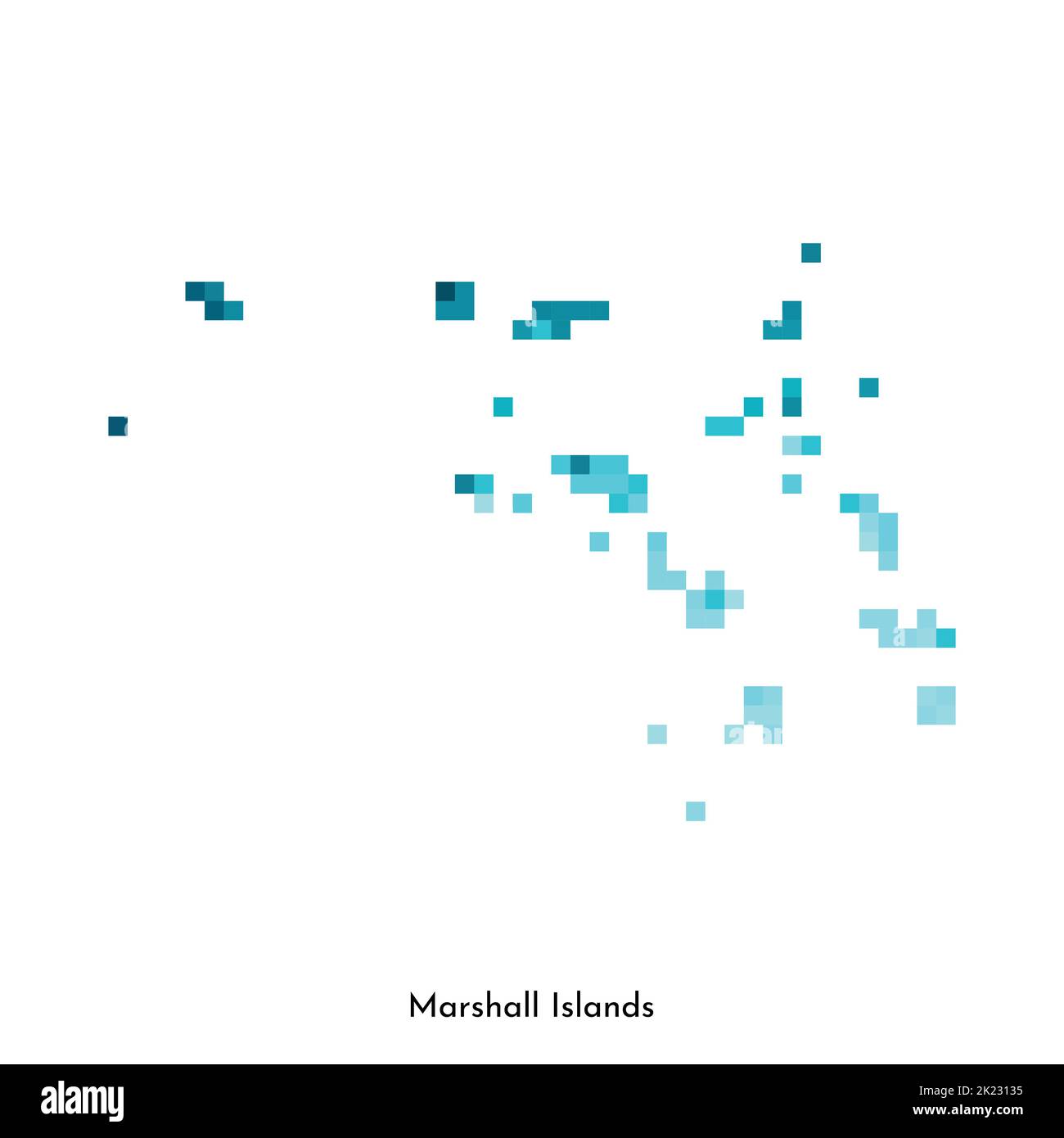 Vector isolated geometric illustration with simple icy blue shape of ...